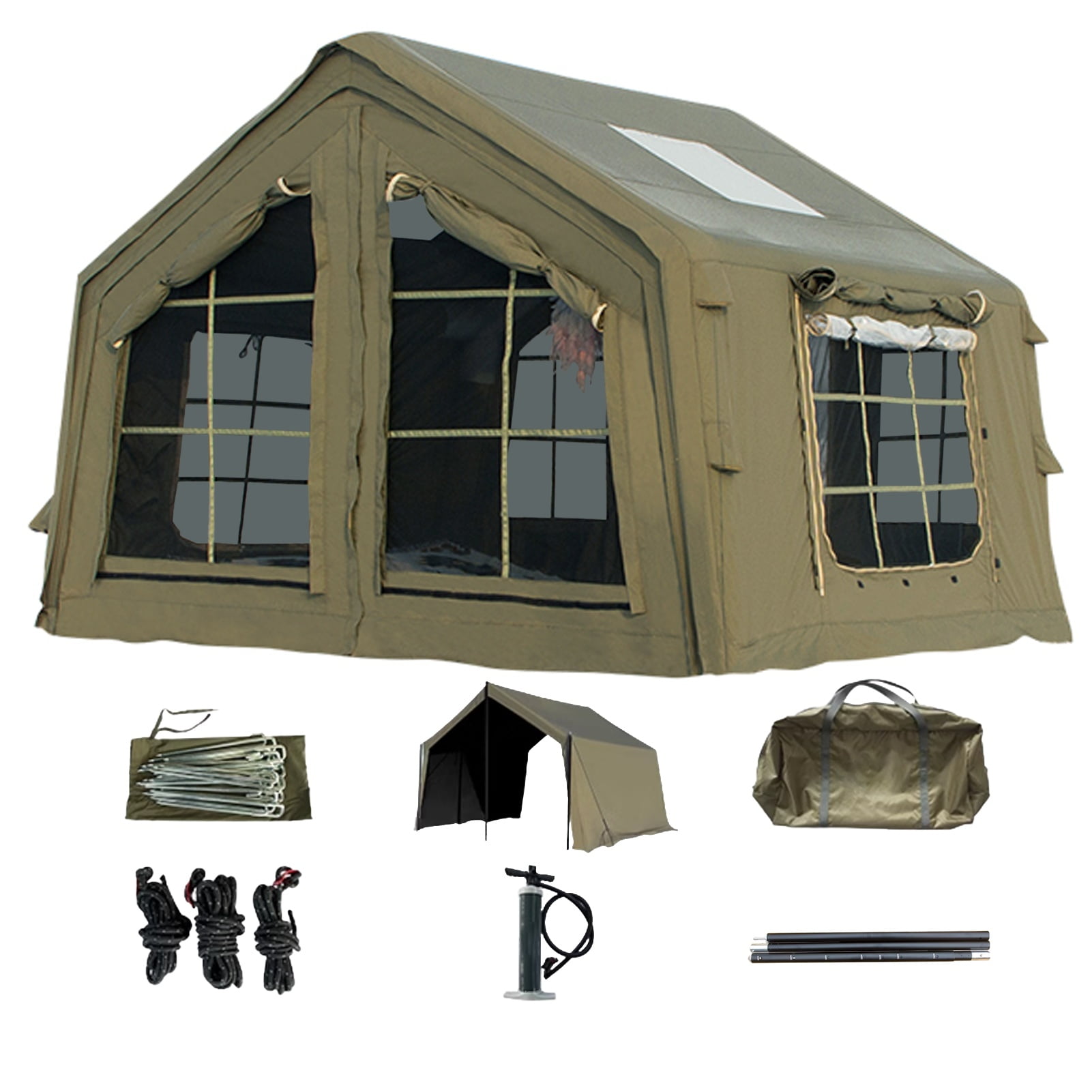 Inflatable Camping Tent,Luxury & Durable Design for 2-4/3-5 Persons ...