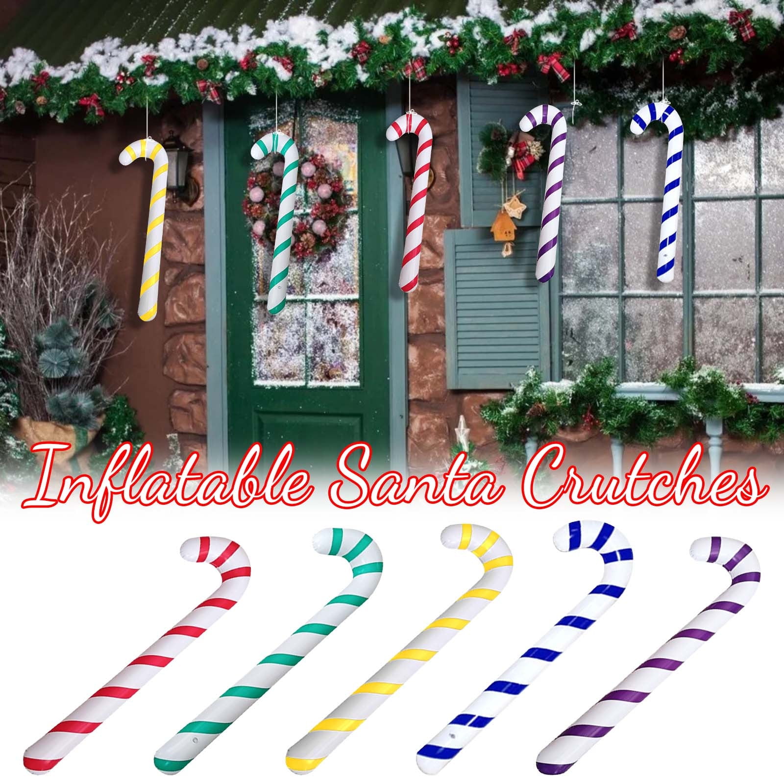 Inflatable Candy Canes Christmas Canes Balloons Outdoor Candy Canes ...