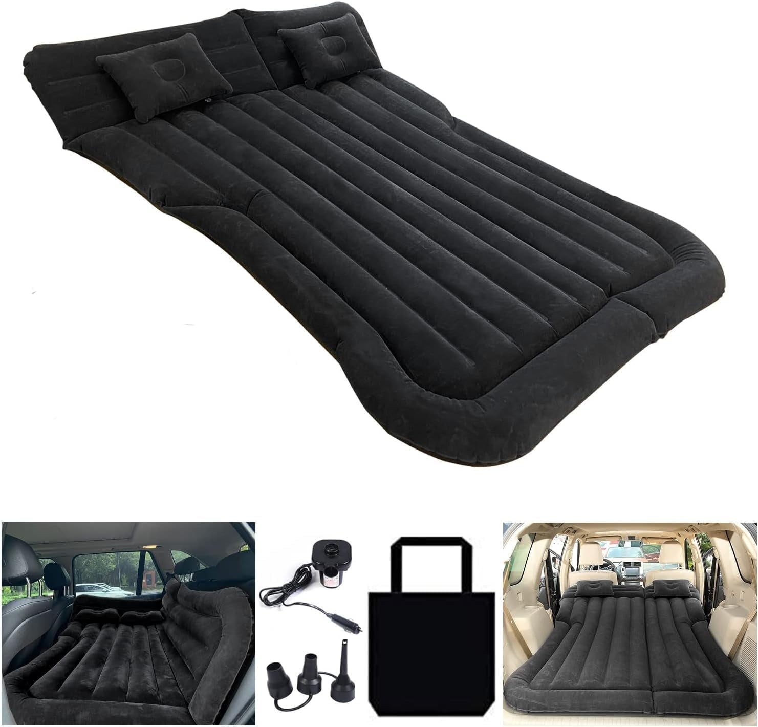 Kvago Inflatable Car Airbed, Back Seat Mattress, Auto Rear Sleeping Pad ...