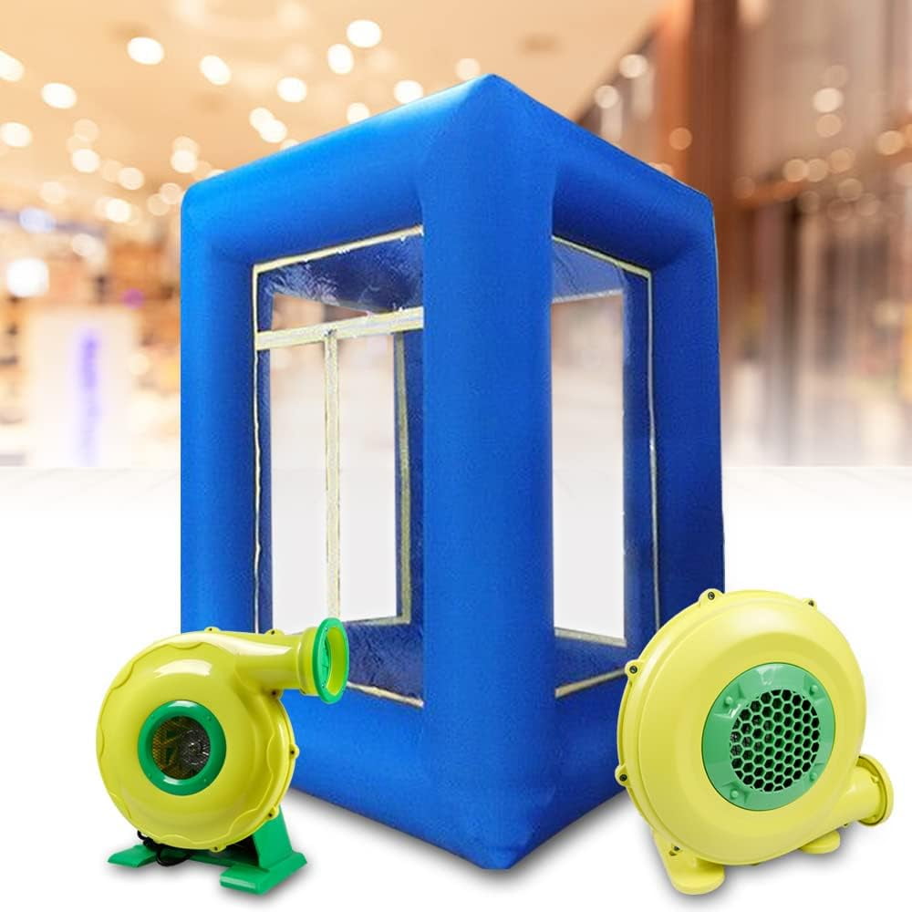Inflatable Cash Cube with Two Blowers, 8.2FT/2.5M Inflatable Money Cube ...