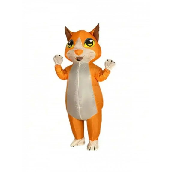 Inflatable Cat Costume - Cute Kitten Blow-Up Outfit for Halloween ...