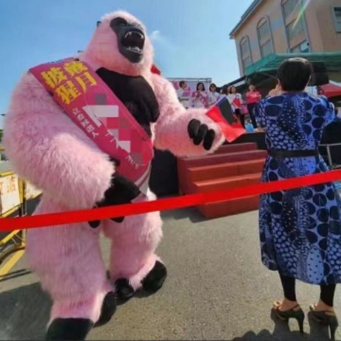 Inflatable Chimp Cartoon Doll Costume Doll Clothing King Kong Godzilla ...