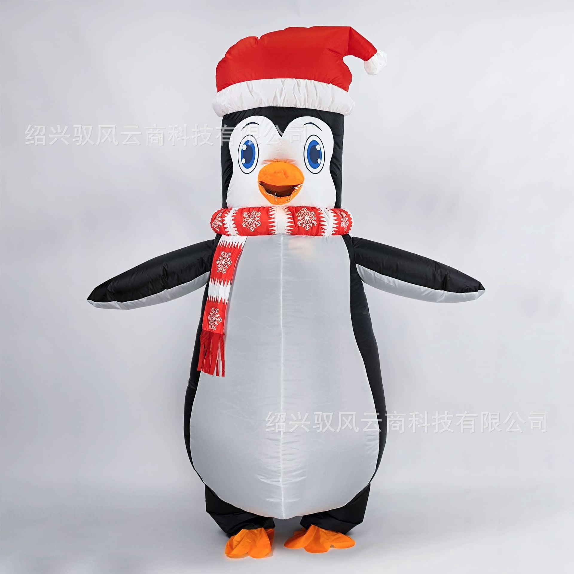 Inflatable Christmas Penguin Costume - Festive Blow-Up Outfit for ...