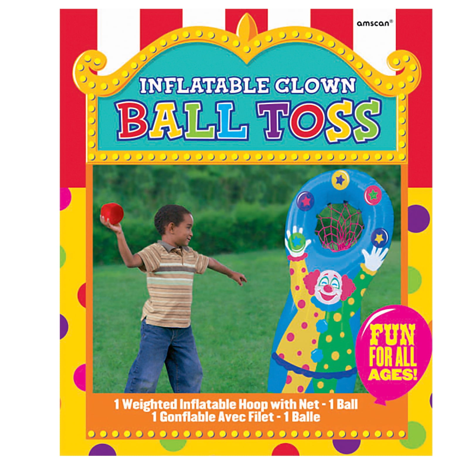 Inflatable Clown Ball Toss Game - Walmart.com