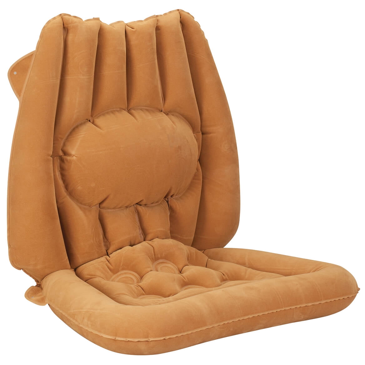 Inflatable Comfort Chair Cushion with Lumbar Support, Velour-covered ...