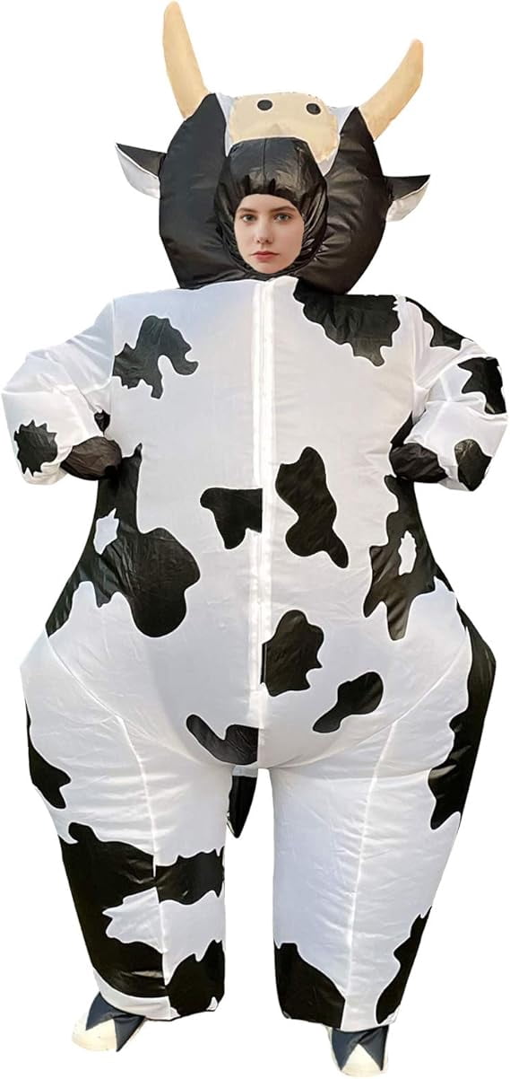 Inflatable Cow Costume Cosplay Party Holiday Halloween Parade Carnival ...