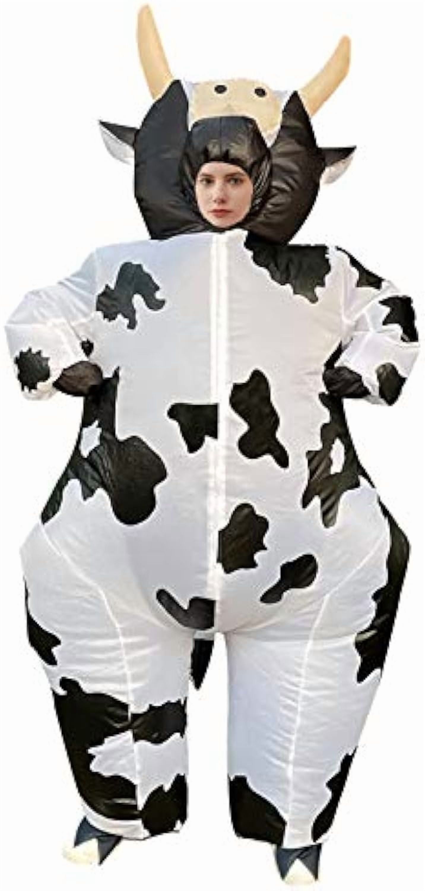 Inflatable Cow Halloween Costume for Adults One Size Funny Outfit ...