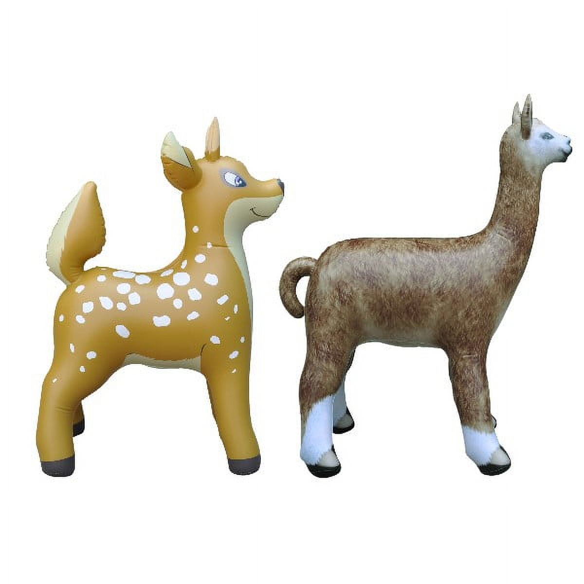 Inflatable Deer Alpaca Animal Toy Party Gift Kids (DEER3+ALPA ...