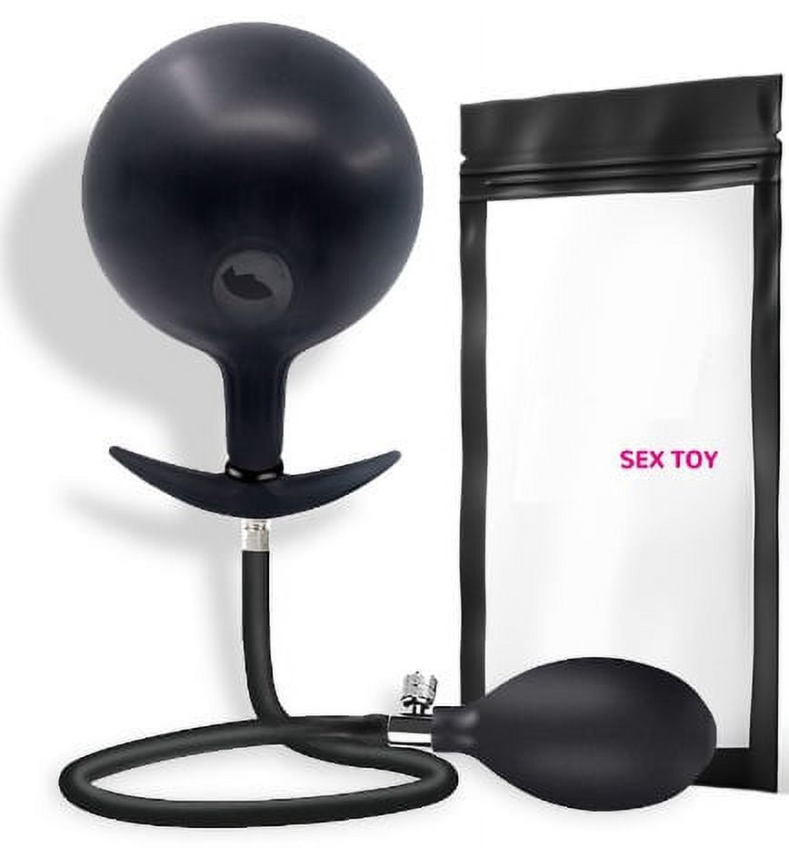 Inflatable Dildo Butt Plug Expanding Silicone Inflatable Dildo