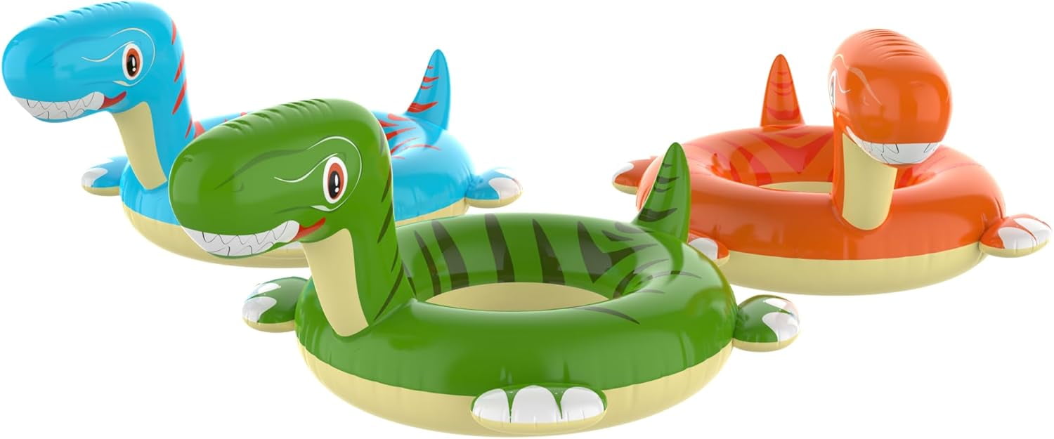 Inflatable Dinosaur Pool Floats for Kids Ages 3-6, Boys Girls Pool ...