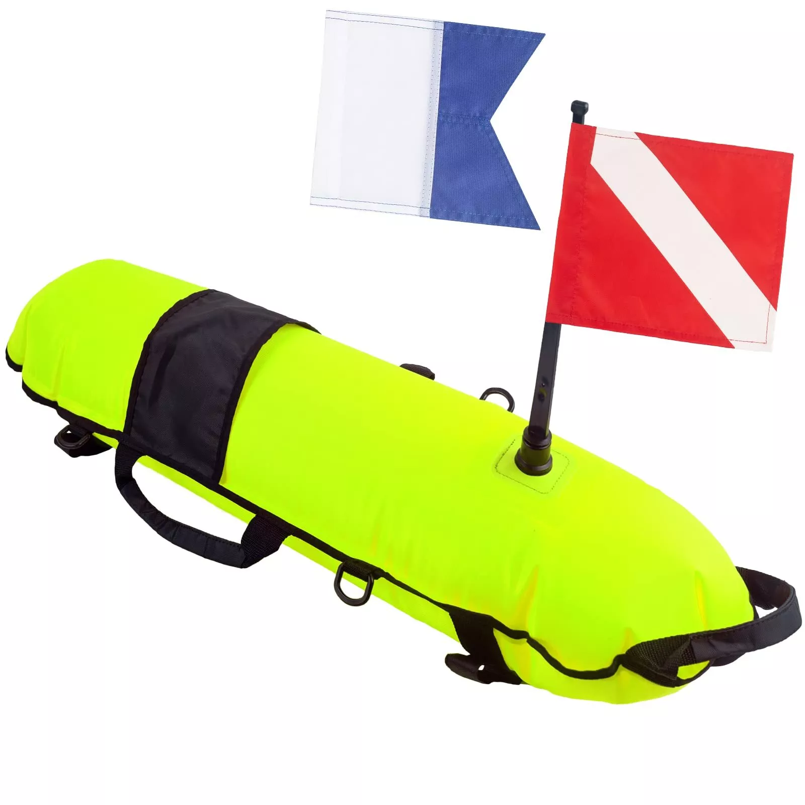 Inflatable Diving Safety Surface Marker Buoy, Diver Down Torpedo Buoy ...