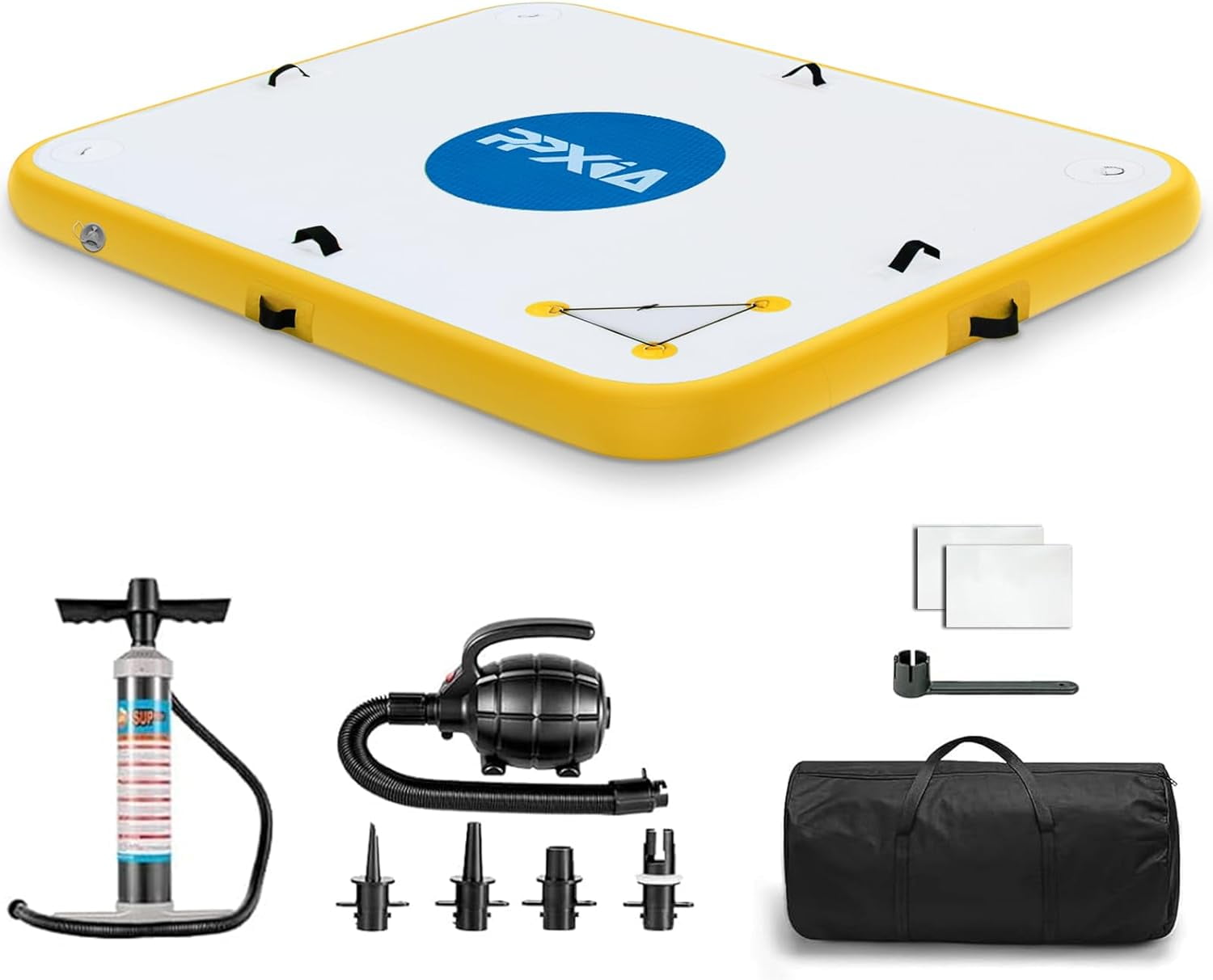 Inflatable Dock Floating Platform for Lakes 6 Inch Thick, Inflatable ...