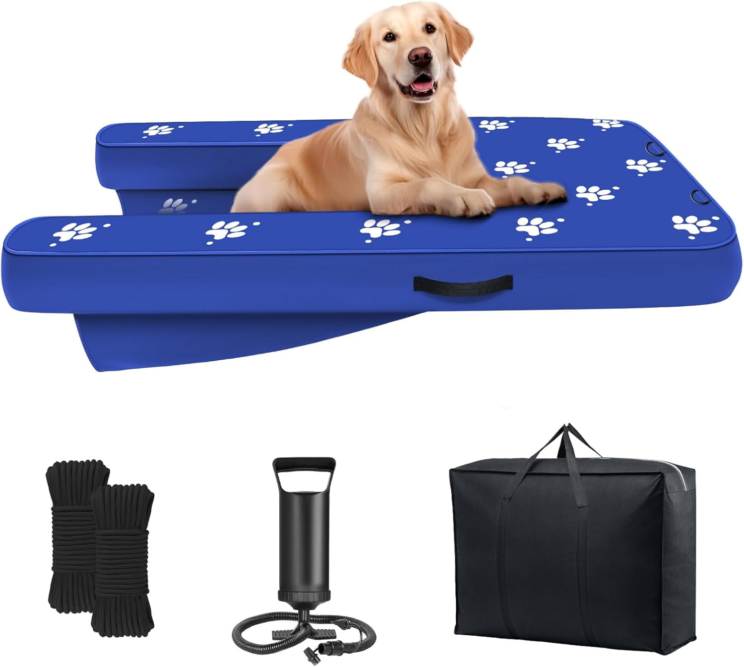 Inflatable Dock Platform, Dog Boat Ramp Floating Non-Slip Oxford and ...
