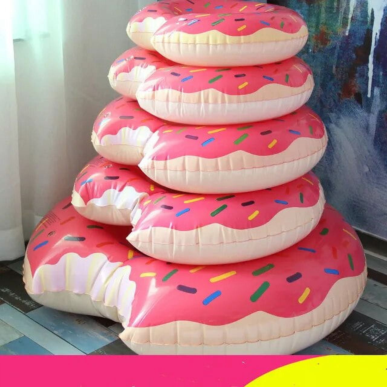 Inflatable Donut Swimming Ring Giant Pool Float Summer Beach Party ...