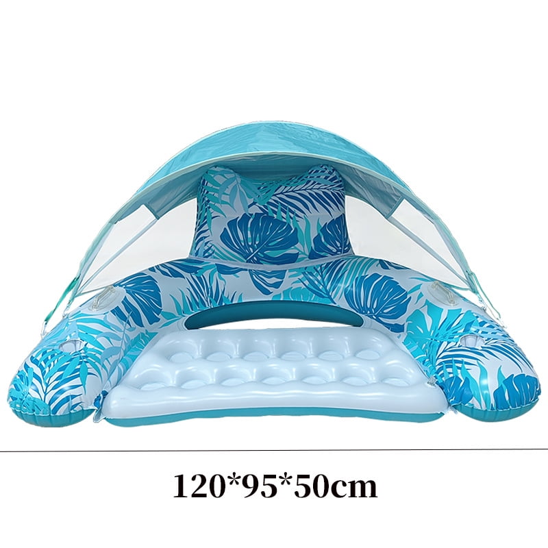 Inflatable Double Floating Bed Water Float Sunbathing Tanning Pool ...