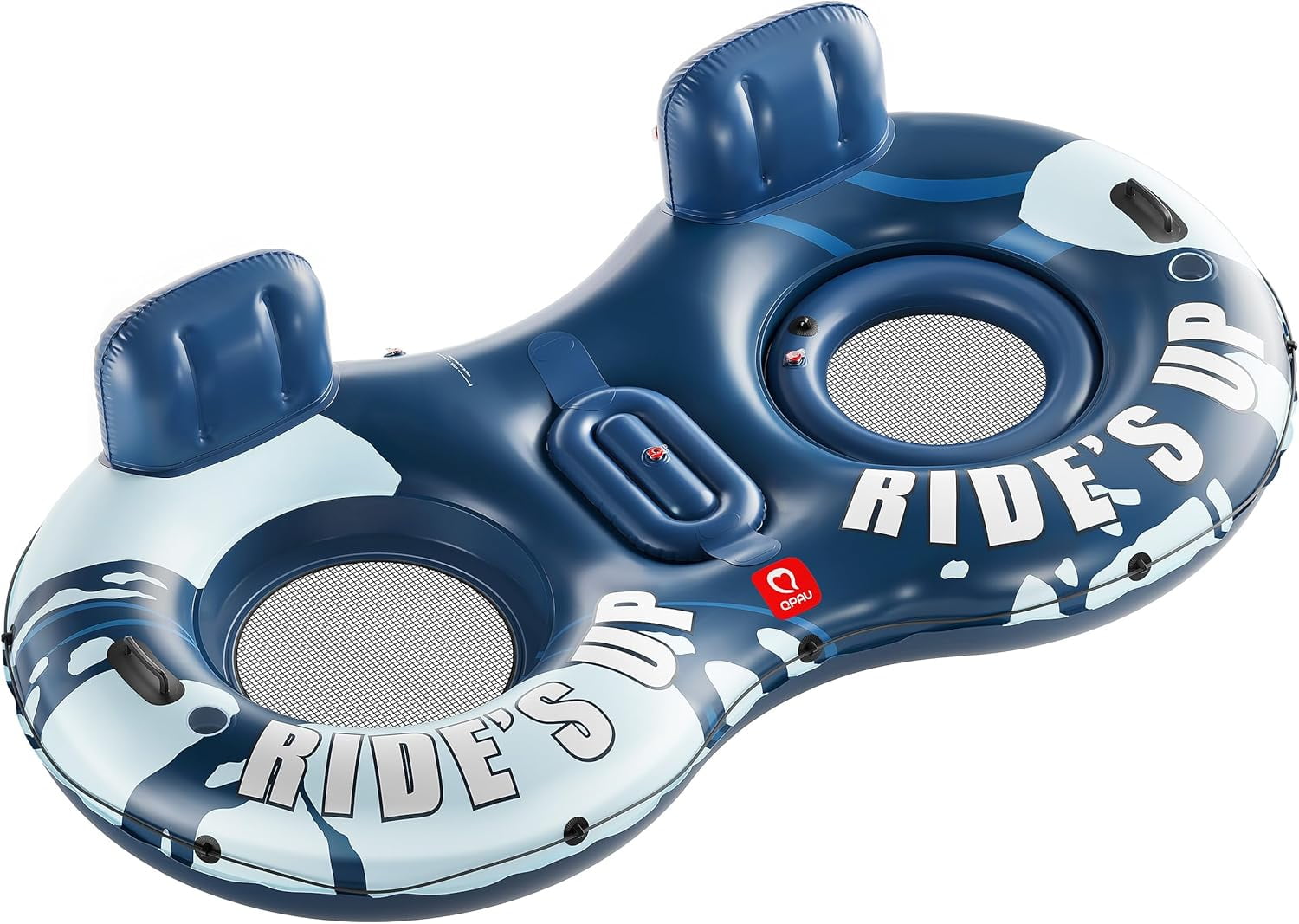 Inflatable Double River Tube, 2 Person 660lb Capacity, Puncture ...