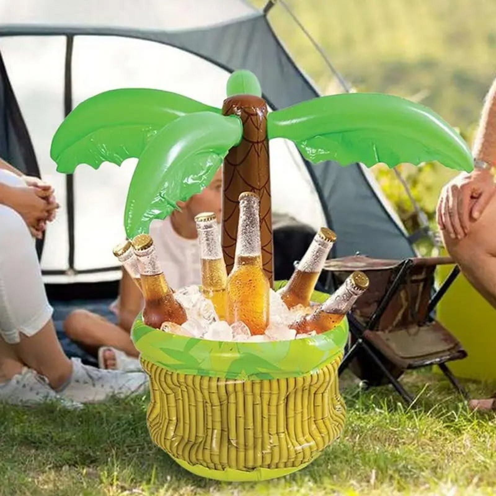 Inflatable Drink Cooler Large Capacity Ice Bucket in Coconut Tree ...