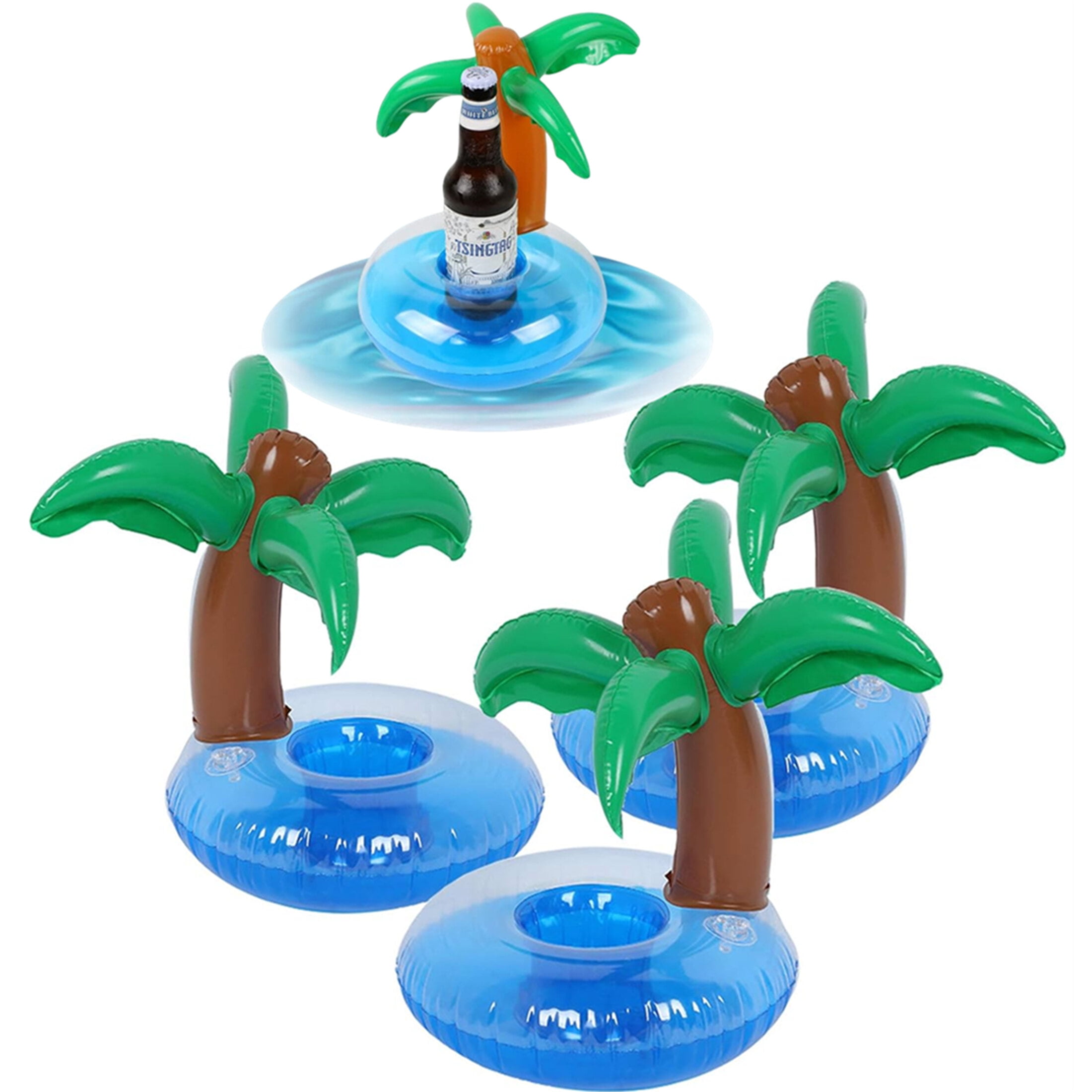Cyninesm Drink Holder Pool Toys & Floats, PVC Plastic, 3 Pack - Walmart.com