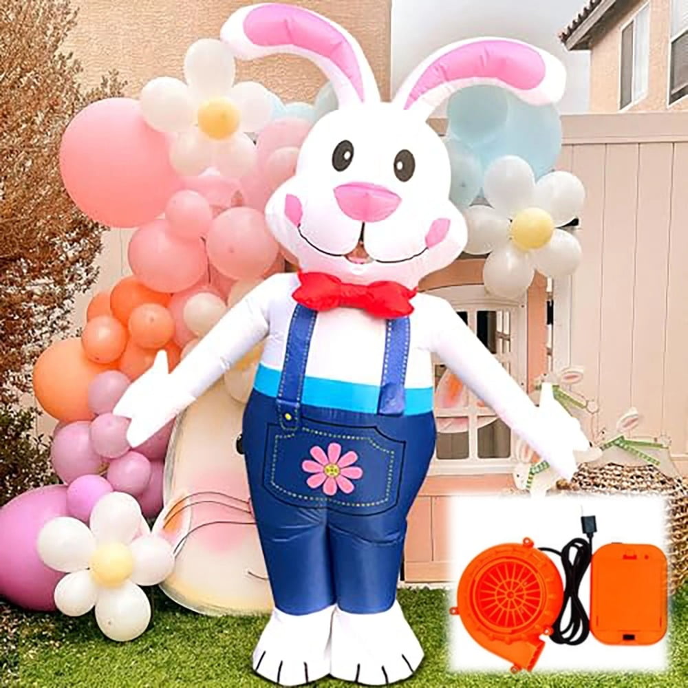 Inflatable Easter Bunny Blow Up Suit for Men & Women - Rabbit Mascot ...