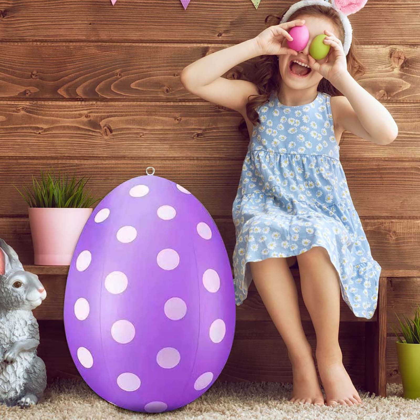 Inflatable Easter Eggs - Colorful Outdoor Decoration for Kids, Perfect ...