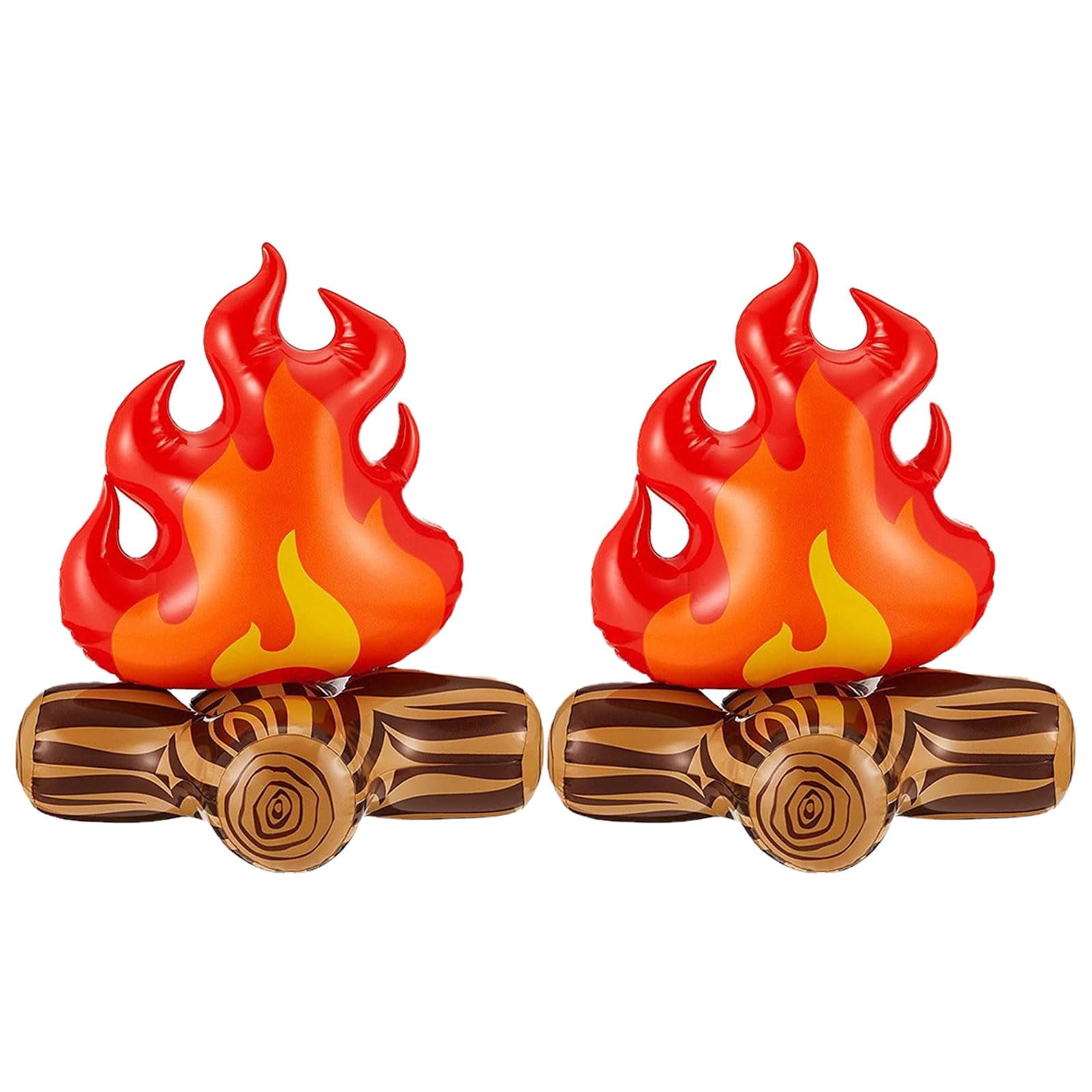 Inflatable Fake Campfire Camping Props Campfire Party Decorations ...