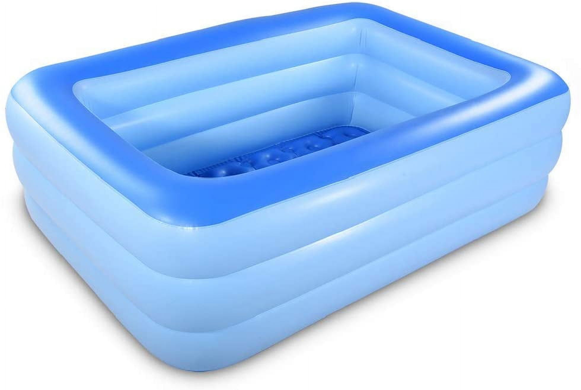 HIWENA Inflatable Family Swim Play Center Pool, 82 inches Gaint Blow Up ...