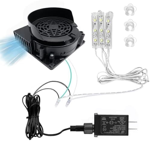 Inflatable Fan Blower Replacement, 12V 1.2A Waterproof Air Blower with ...