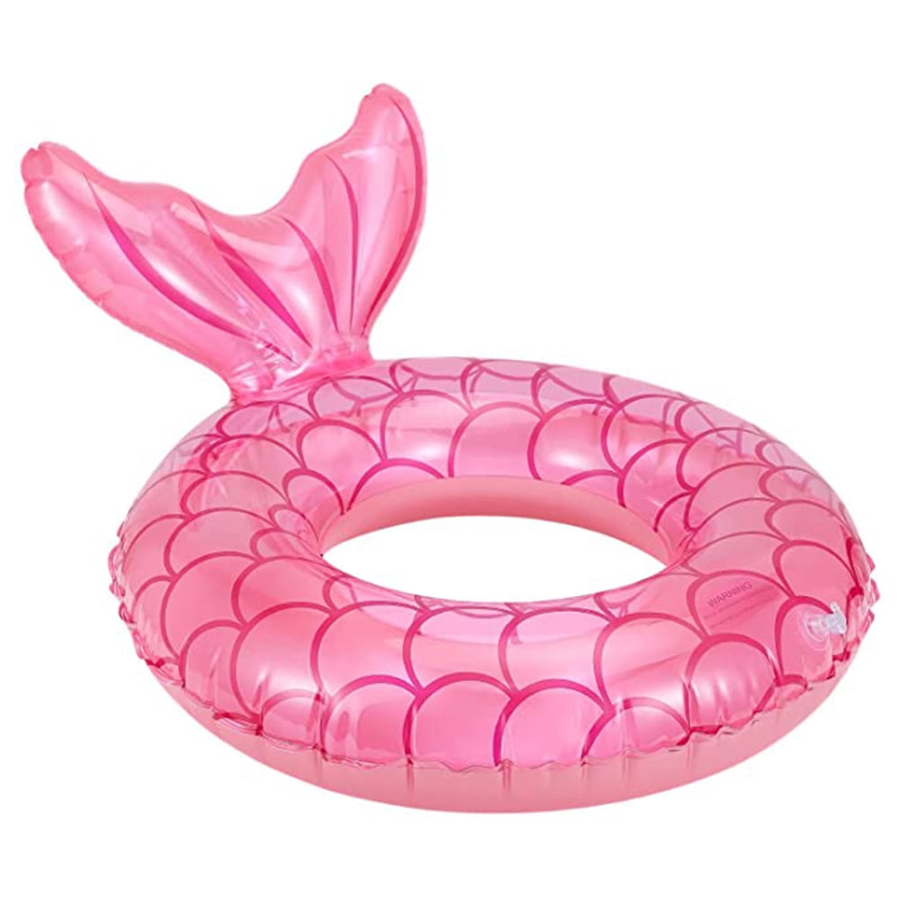 Inflatable Fish Tail Swim Ring, Summer Swimming Float Swimming Circle ...