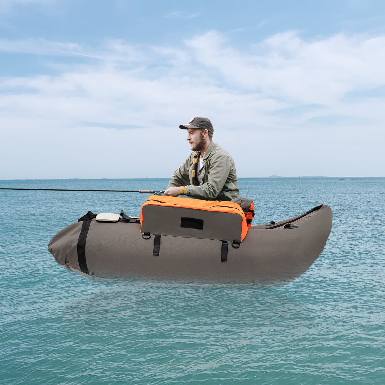 Inflatable Fishing Float Tube – Lightweight and Portable, Ergonomic ...