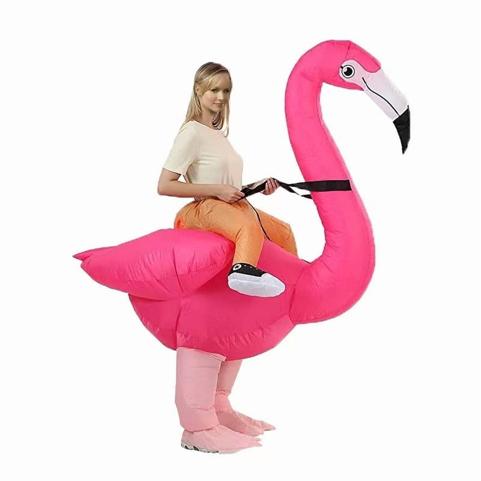Inflatable Flamingo Rider Halloween Costume for Adults - Walmart.com