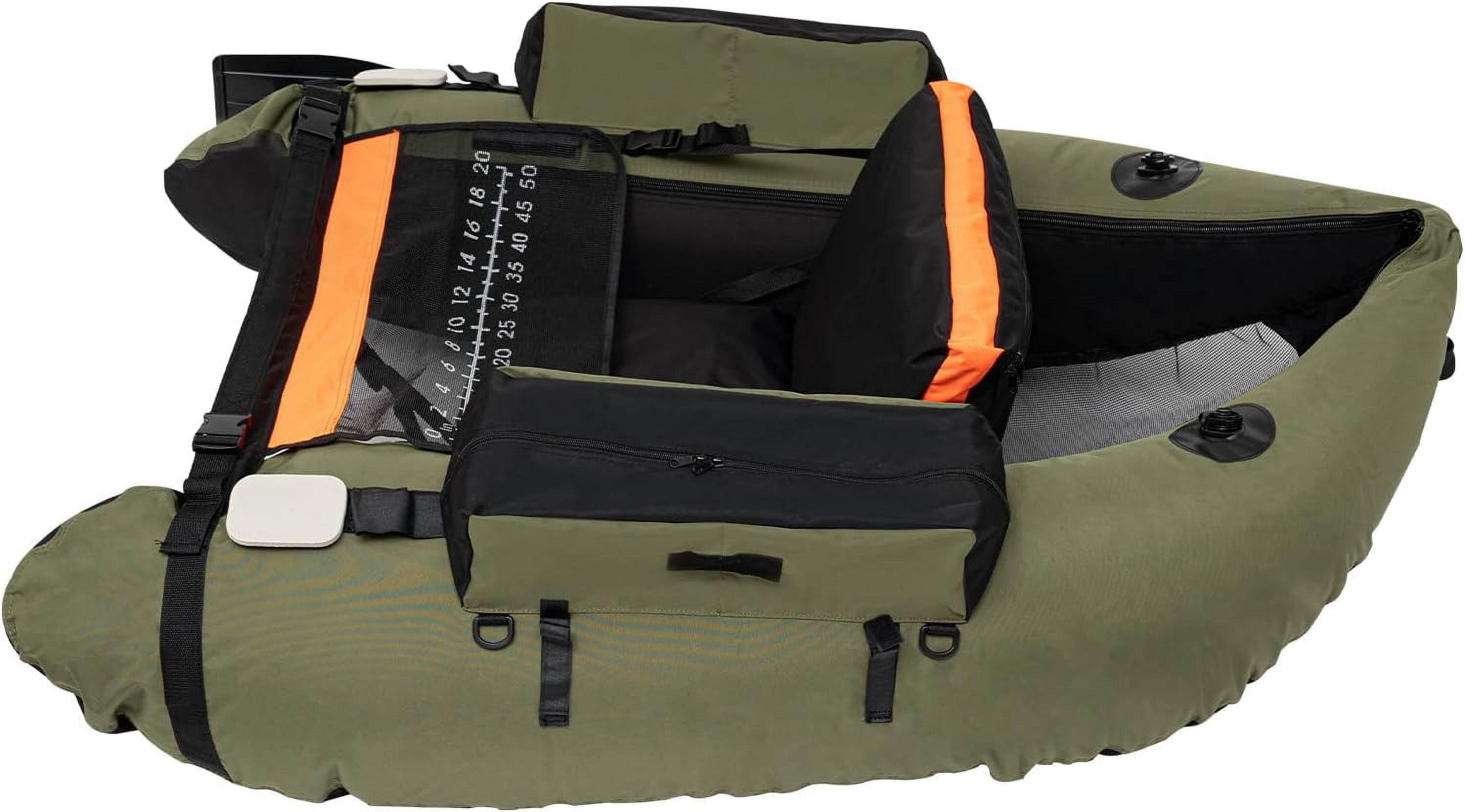 Inflatable Float Tube, Fishing Float Tube with Paddle, Flippers, Fish ...