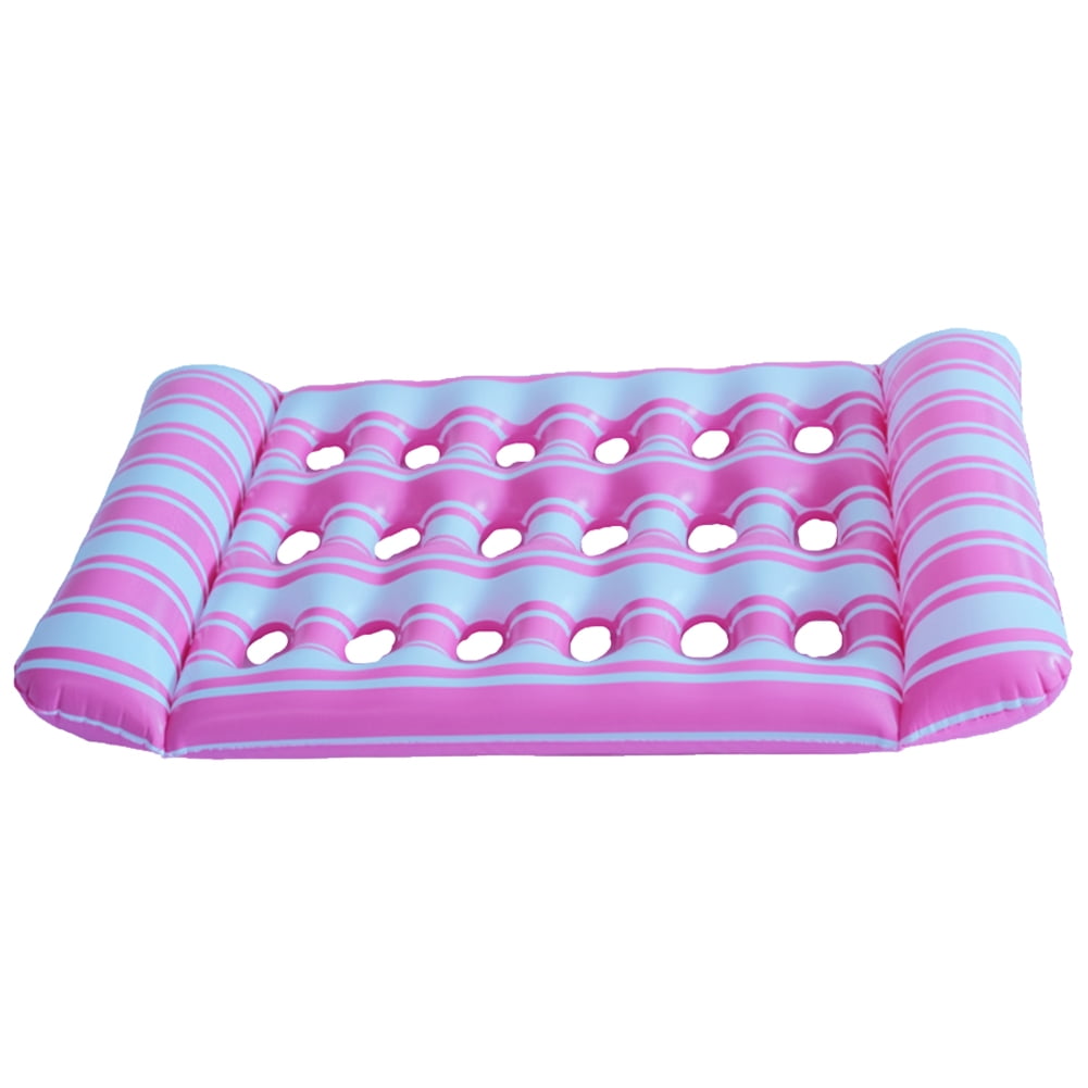 Inflatable Floating Bed Foldable Air Mattress for Swimming Pool Party ...