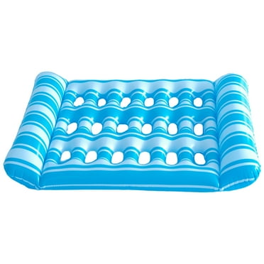 67.75" LED Lighted Inflatable Swimming Pool Floating Air Mattress Raft ...