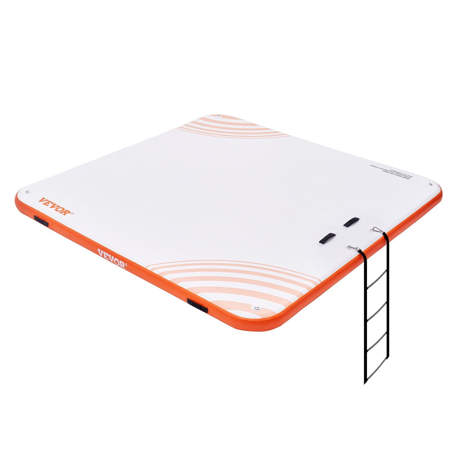 Inflatable Floating Dock, 10 x 10FT Inflatable Dock Platform, Non-Slip ...