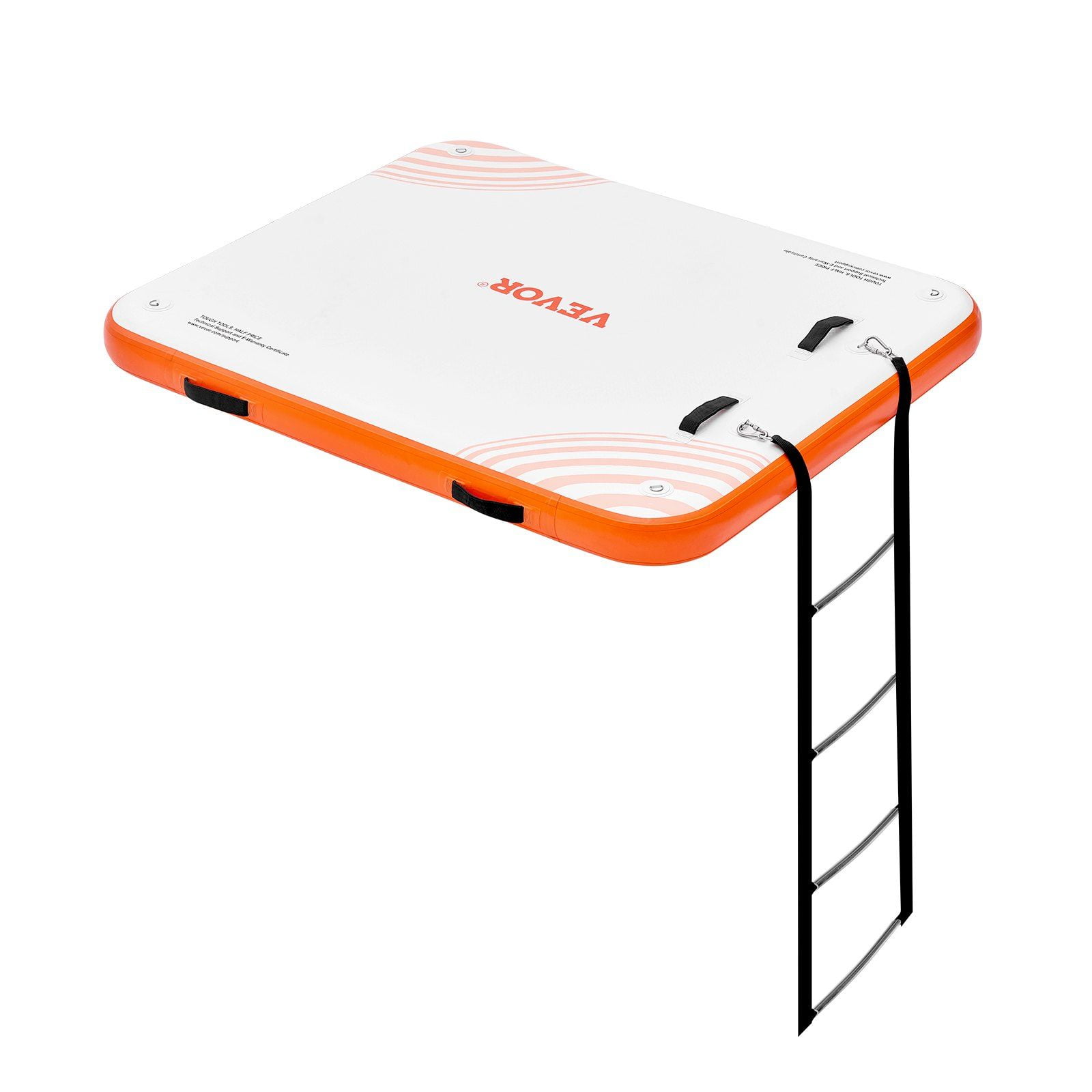 Inflatable Floating Dock 6x5FT - Water Floating Platform with Ladder ...