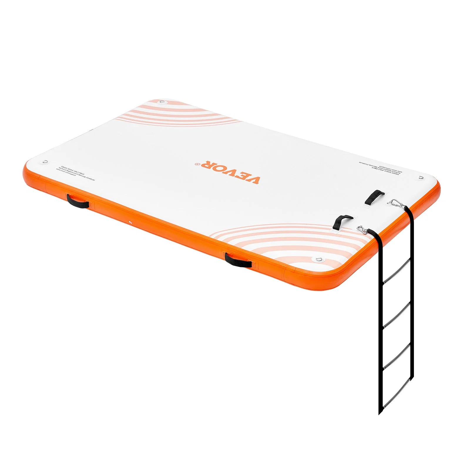 Inflatable Floating Dock, 8 x 5FT Inflatable Dock Platform, Non-Slip ...