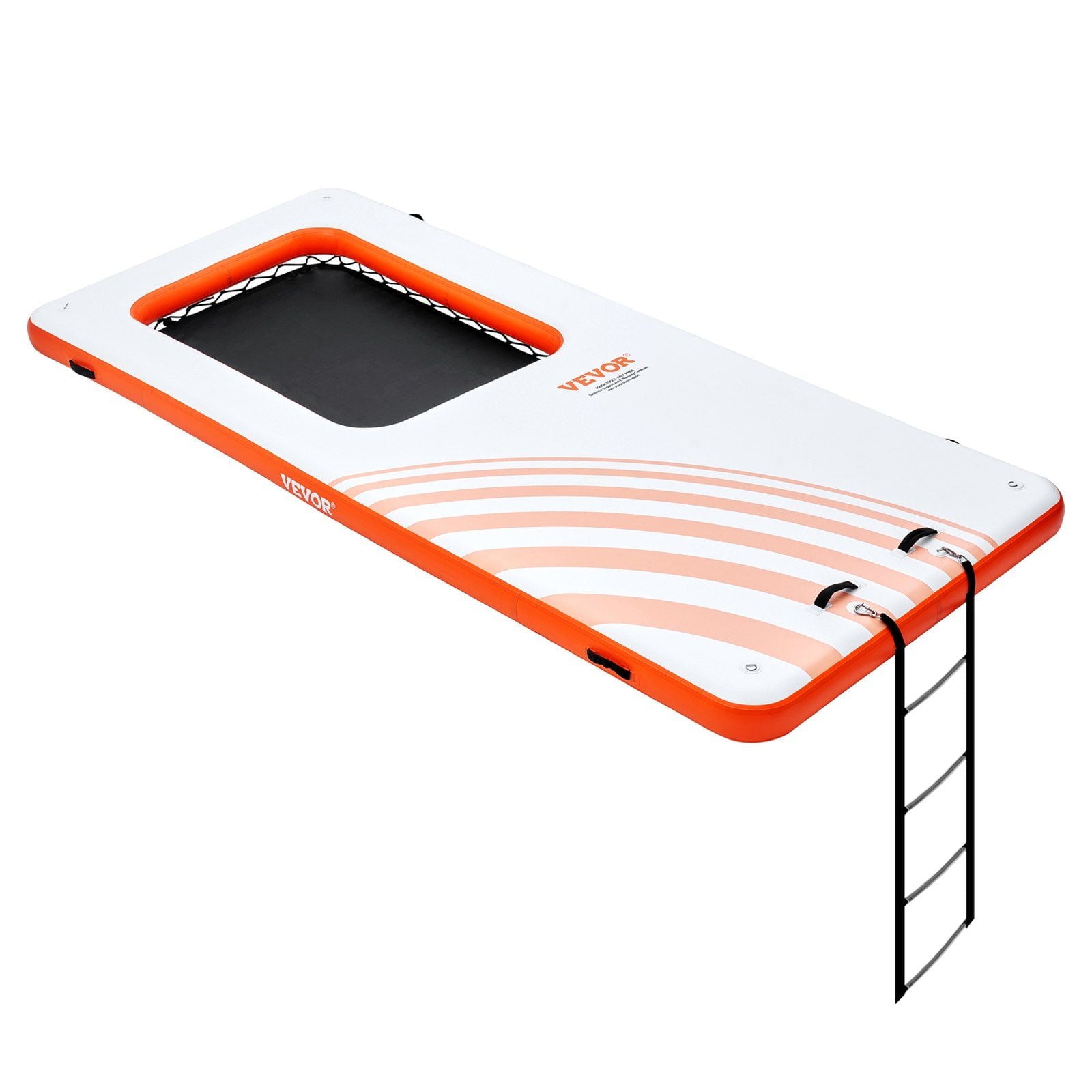 Inflatable Floating Dock, Non-Slip Floating Platform Water Mat with ...