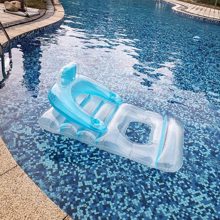 Inflatable Floating Drainage PVC Lounge Chair For Adult Swimming Pool ...