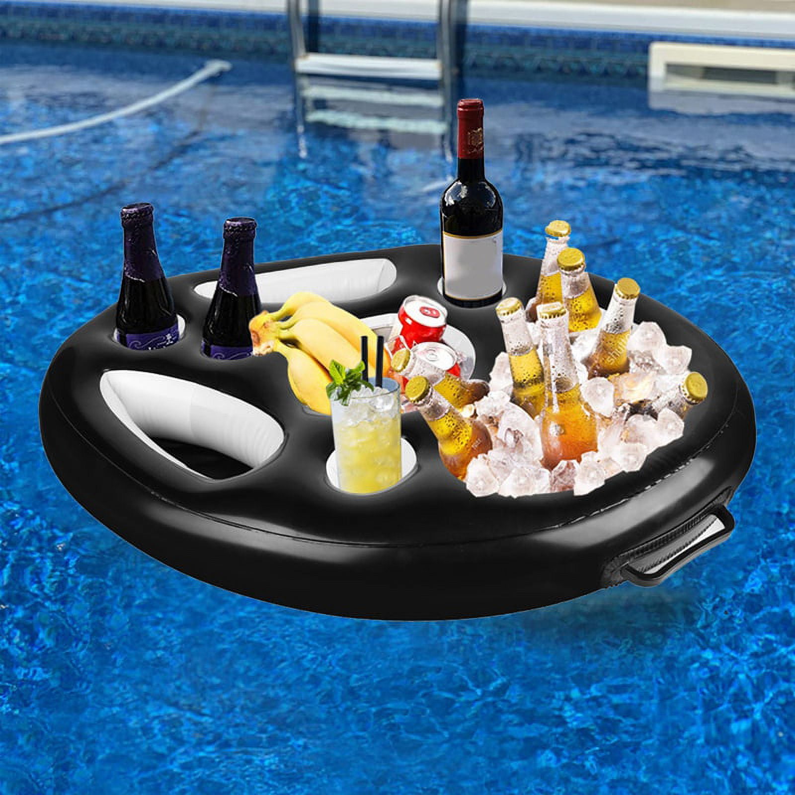 Inflatable Floating Drink Holder Float Beer Drinking Cooler Bar Tray ...