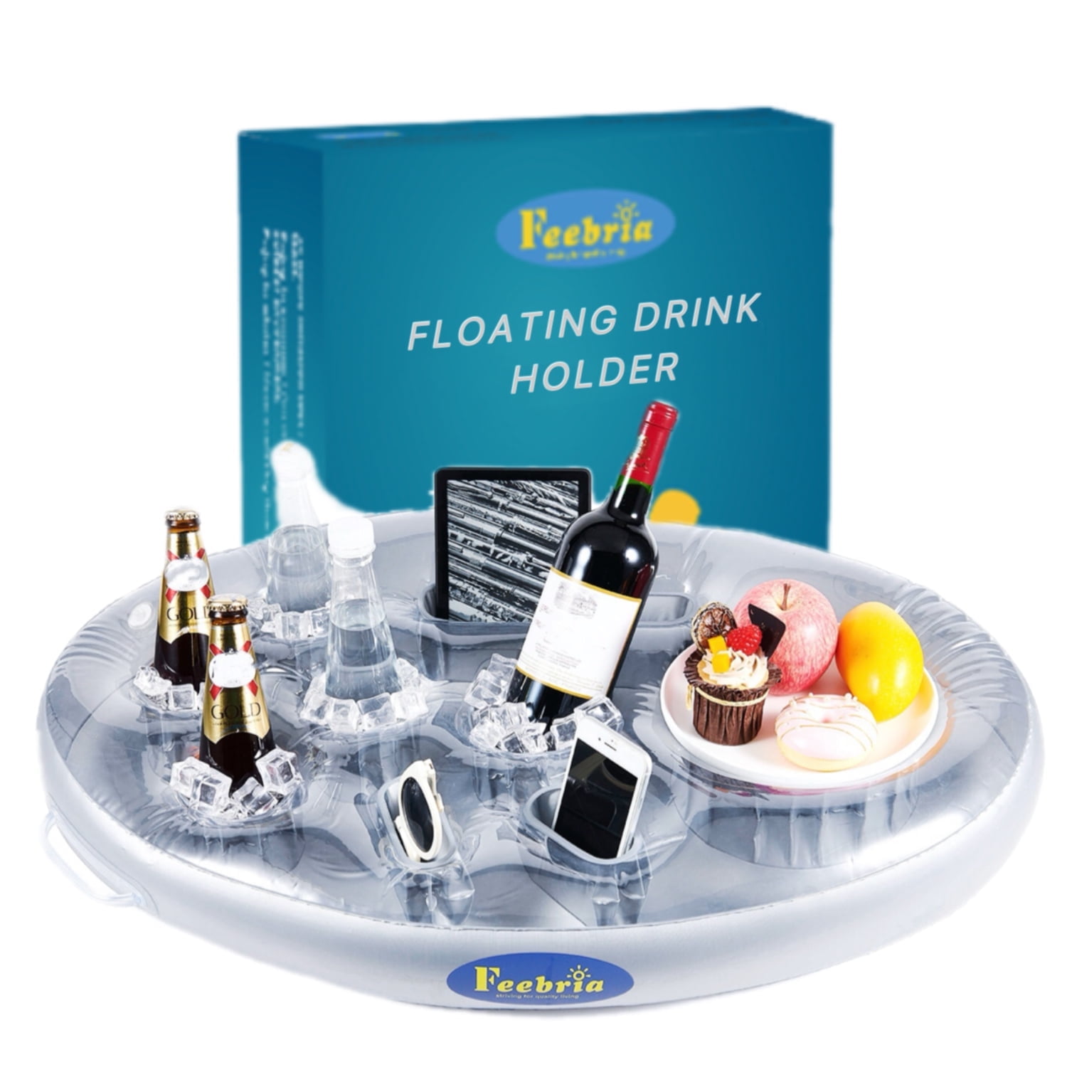 Inflatable Floating Drink Holder with Large Capacity Drink Float for ...