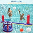 Inflatable Floating Swimming Pool Game Set Red&blue Large 3-in-1 ...
