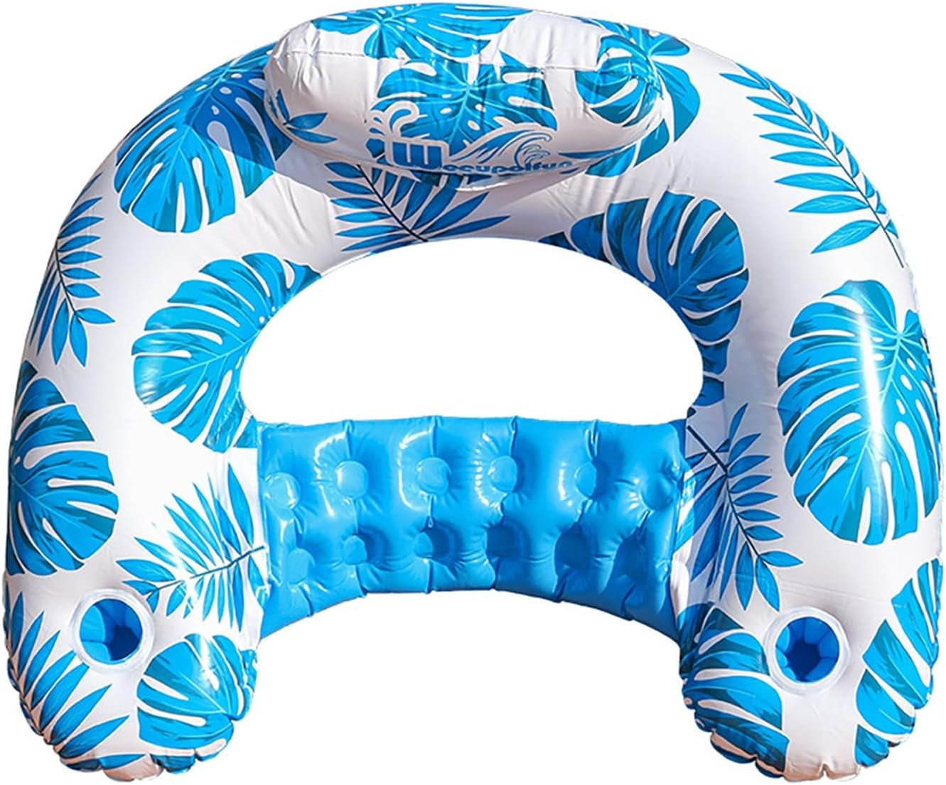 Inflatable Floats Chairs, Adult Pool Lounger with Cup Holders,Water ...