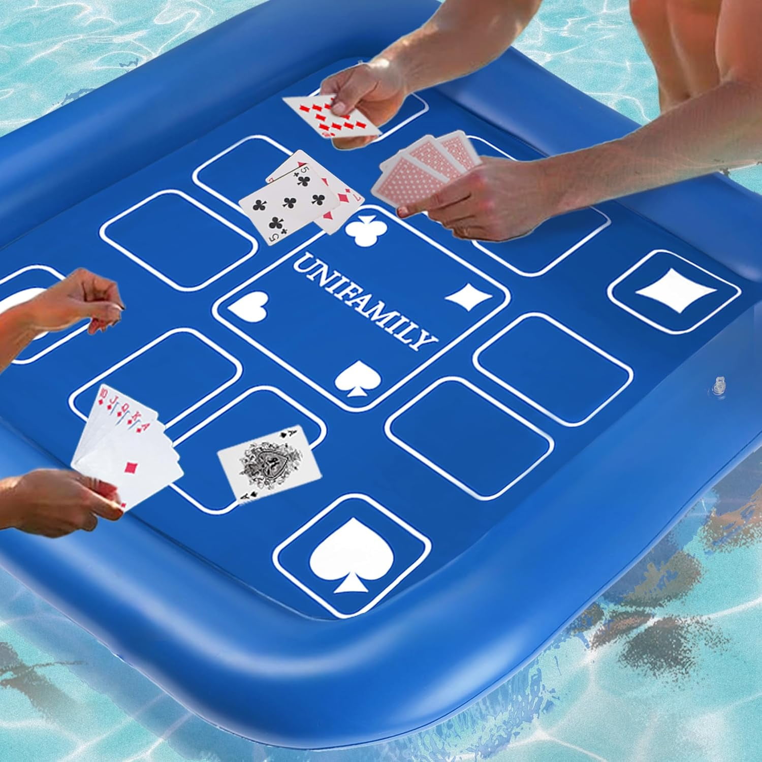 Inflatable Game Table, 35.5 x 35.5 in Floating Game Table for Pool ...