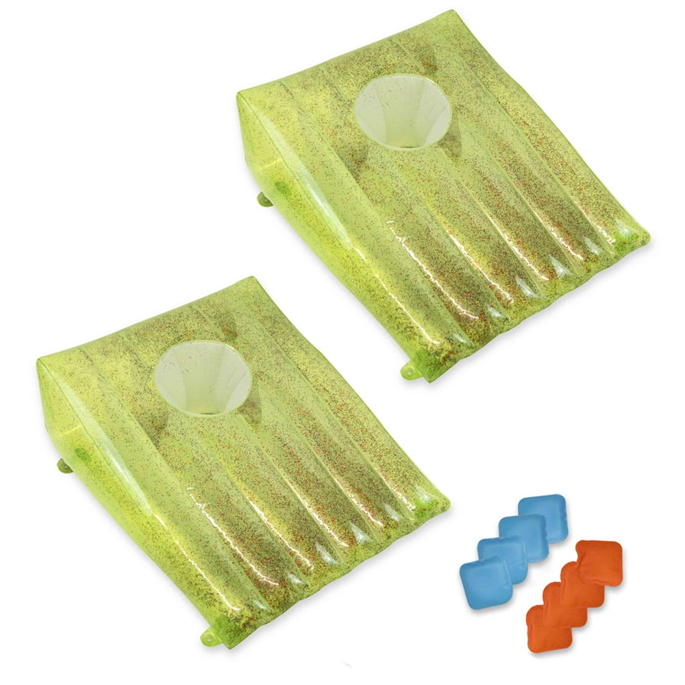 Inflatable Glitter Cornhole Swimming Pool Float - Walmart.com