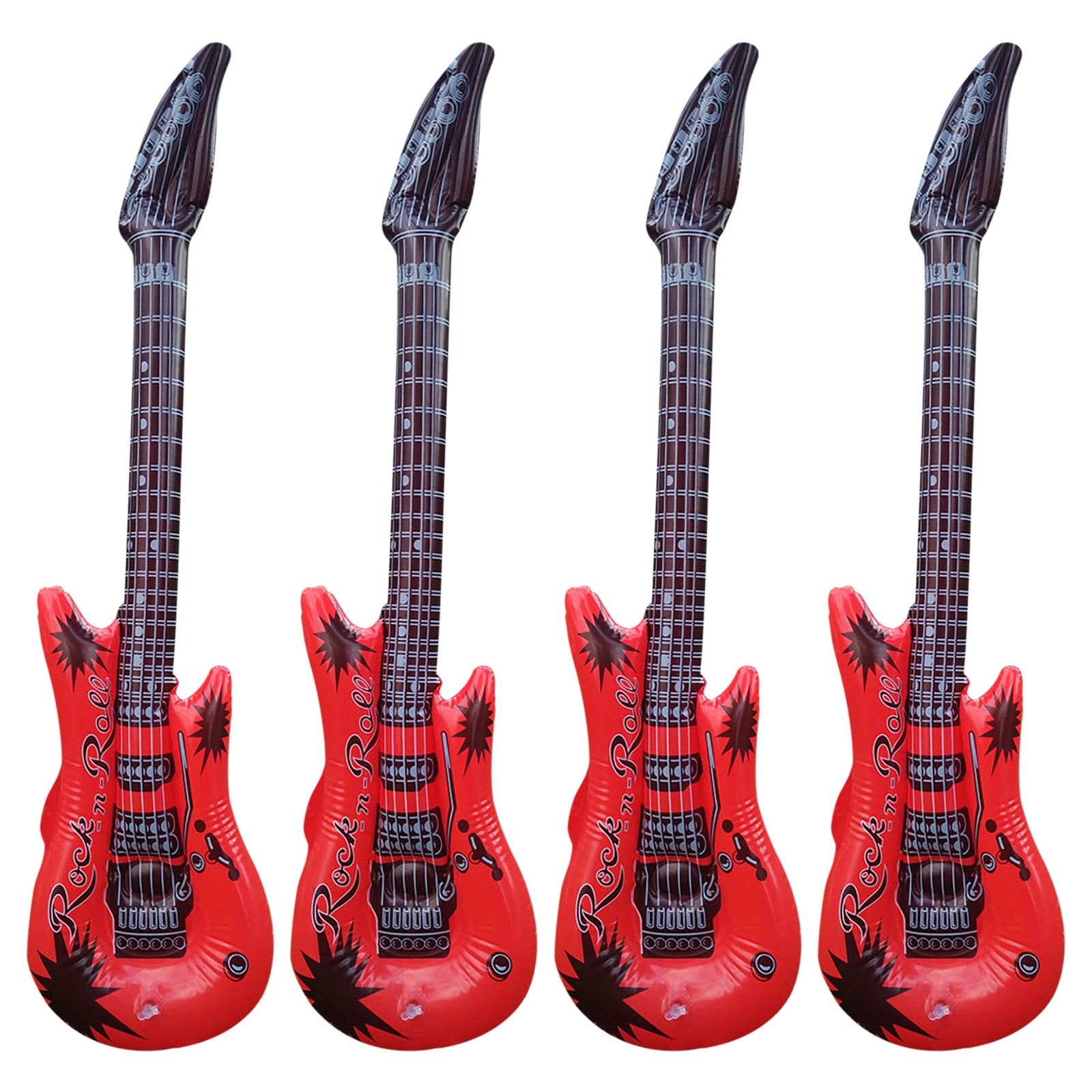 Inflatable Guitar under $5! kkbbma Large Inflatable Guitar 4-Pack, Blow ...