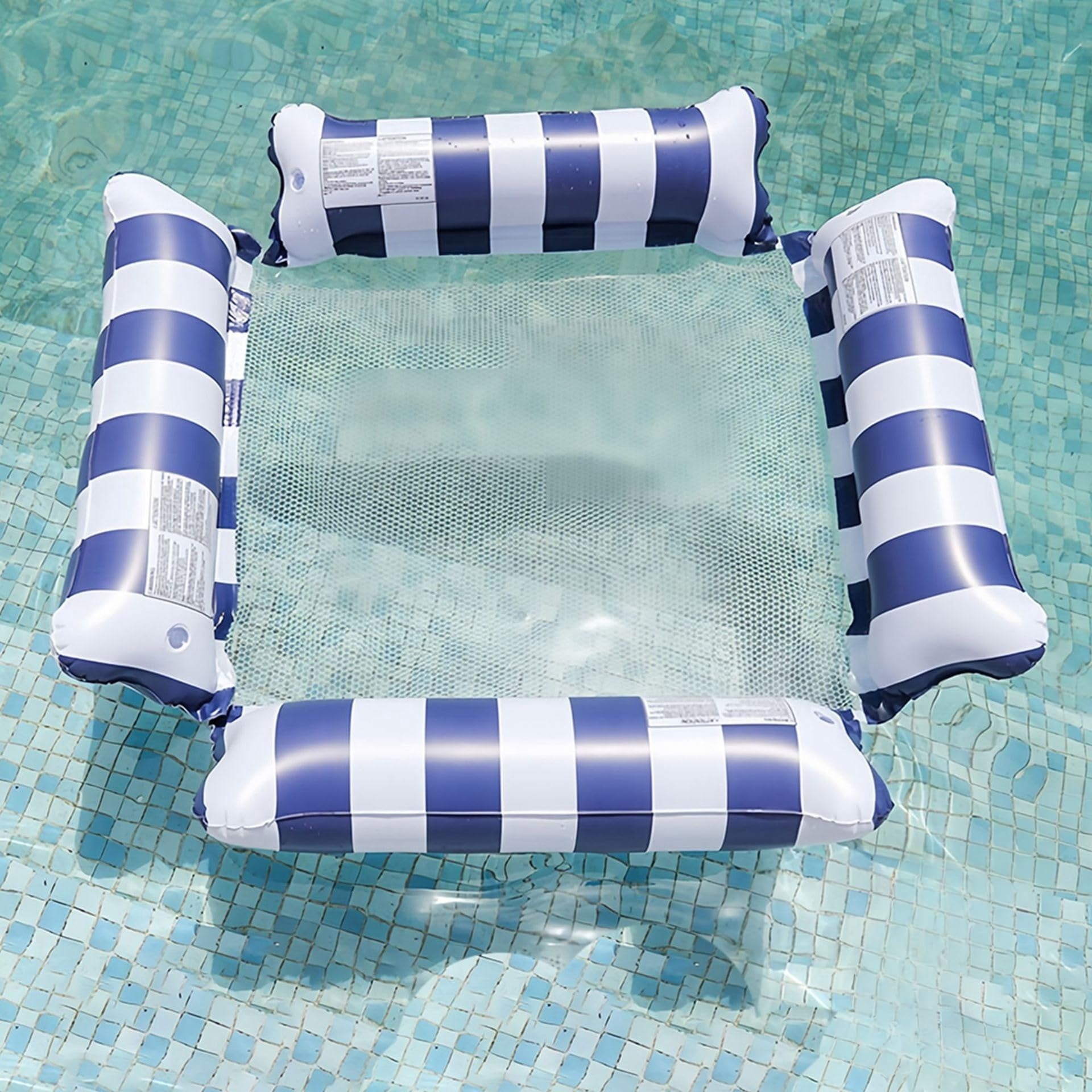 Inflatable Hammock Pool Floating Chair for Adult,Multi-Purpose Pool ...