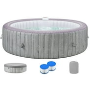 Inland 24 Jets 6-Person Square Hard-Sided Lounger Spa, 120V ...