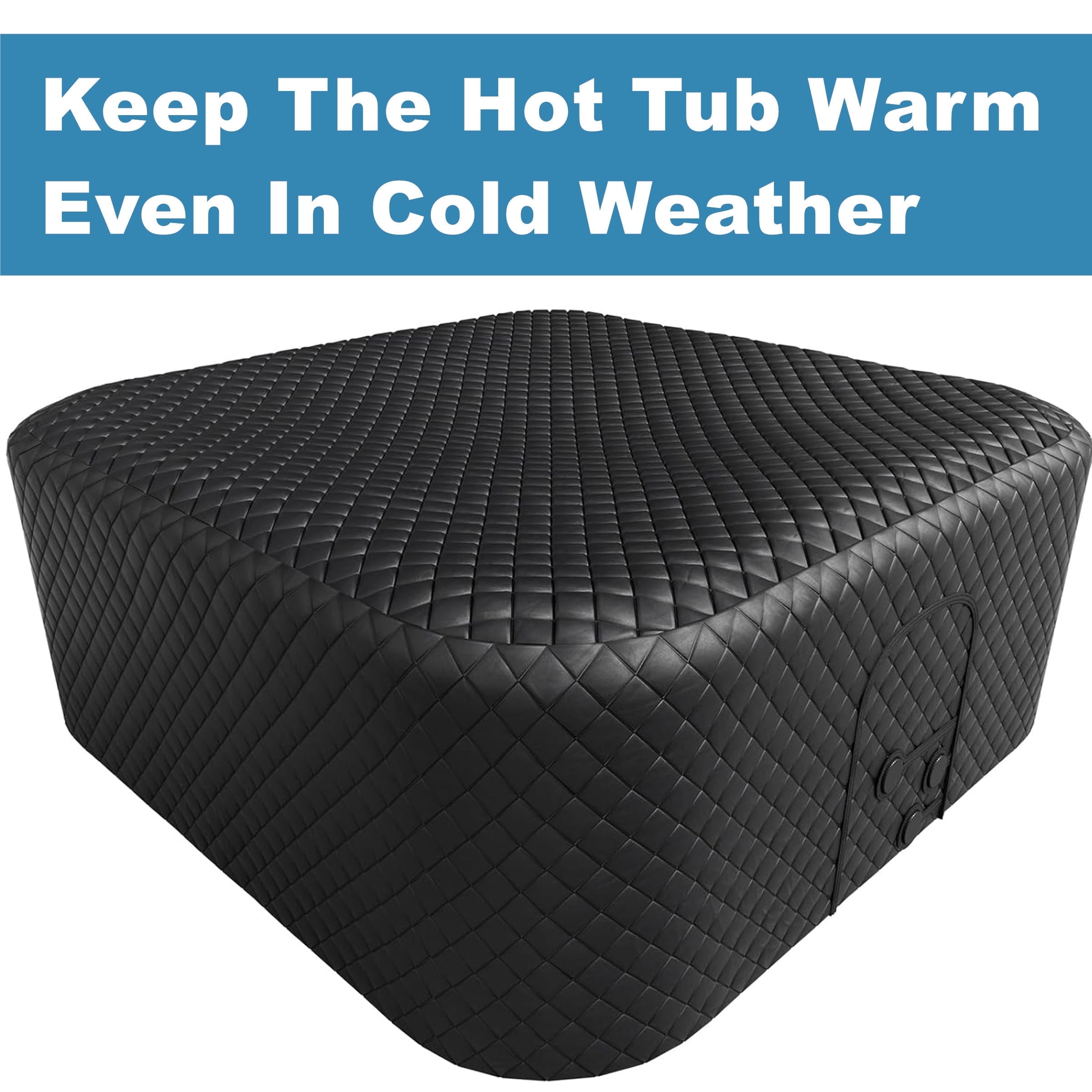 Inflatable Hot Tub 73"x73"x25" Large Square Thickened Insulation Cover ...