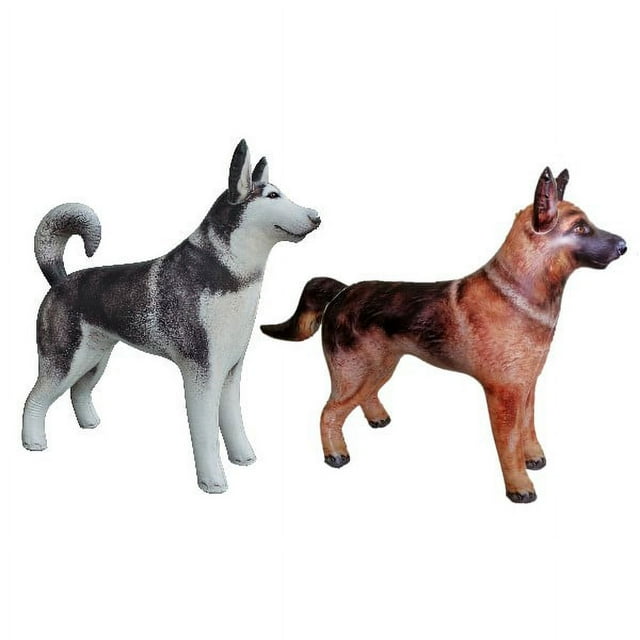 Inflatable Husky Shepherd Dog Animal Toy Party Gift Kids (HUSKY+SHEPARD ...