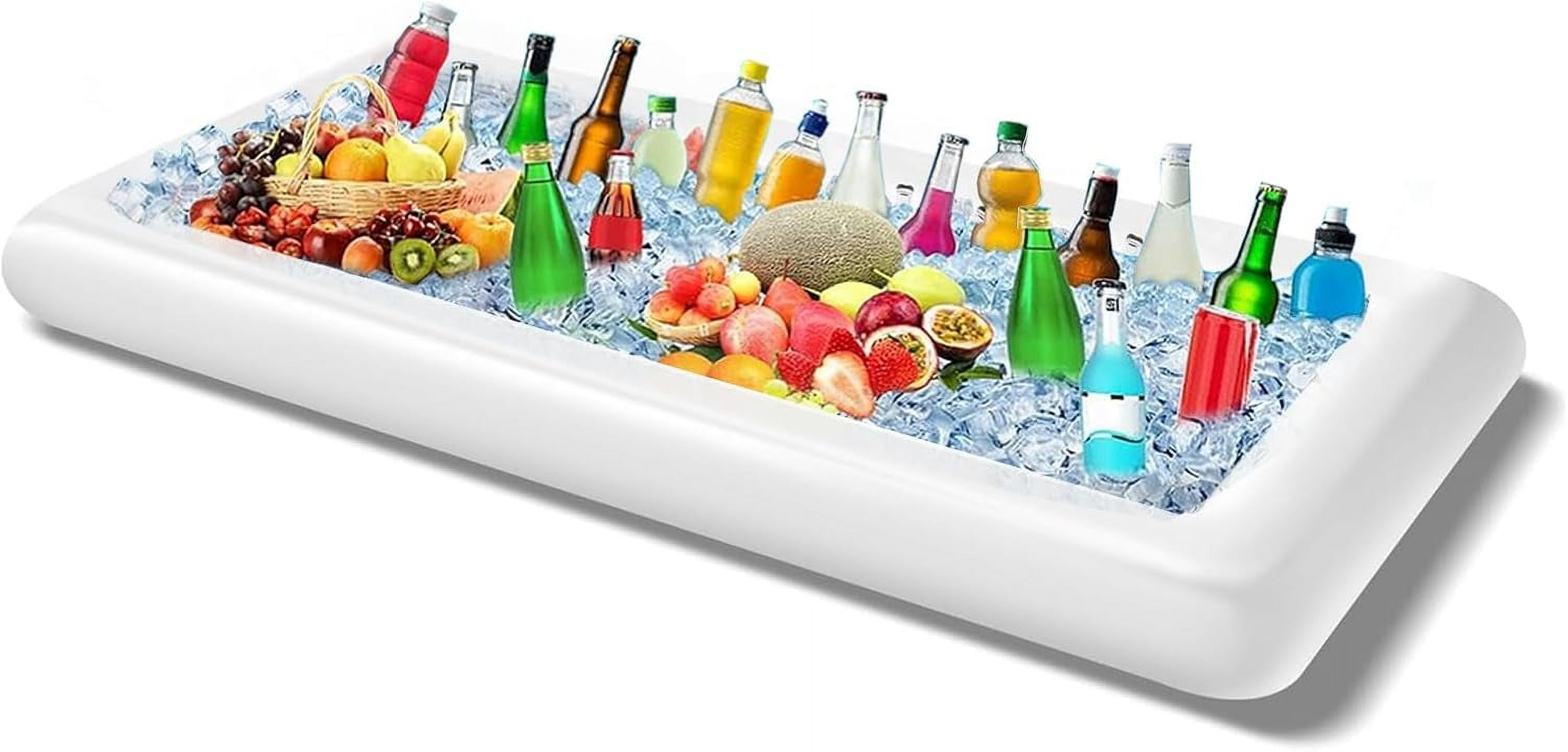 Inflatable Ice Serving Buffet Bar with Drain Plug - BBQ Picnic Pool ...